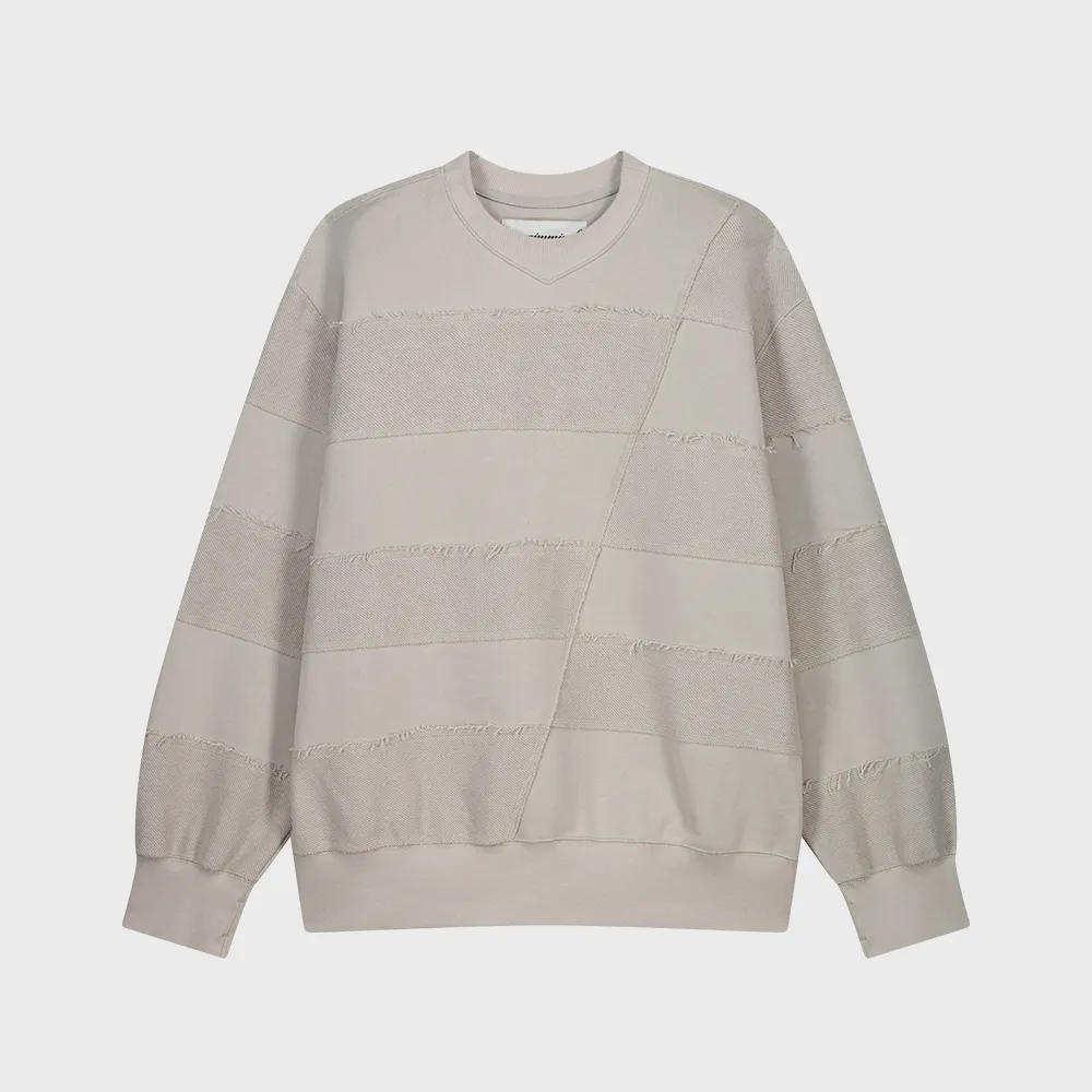 Unbalance Stripe Sweatshirt - Sand Gray - 감도 깊은 취향 셀렉트샵 29CM
