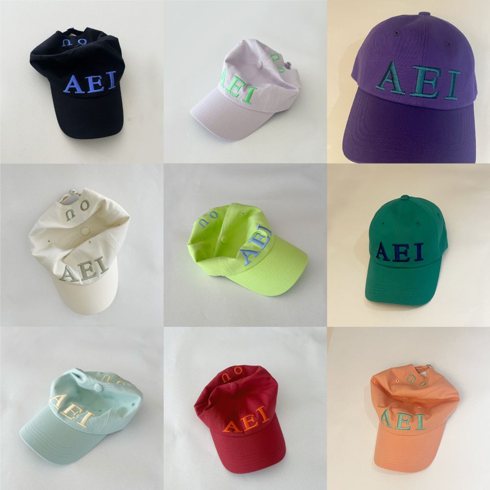 Aeiou Logo Lettering Cap 10 Colors - 감도 깊은 취향 셀렉트샵 29CM