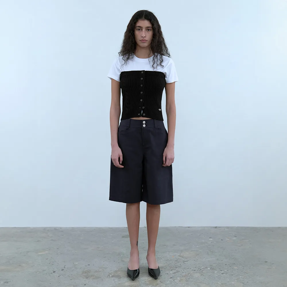 리빈티지 패널 7부 쇼츠 [NAVY] - 감도 깊은 취향 셀렉트샵 29CM