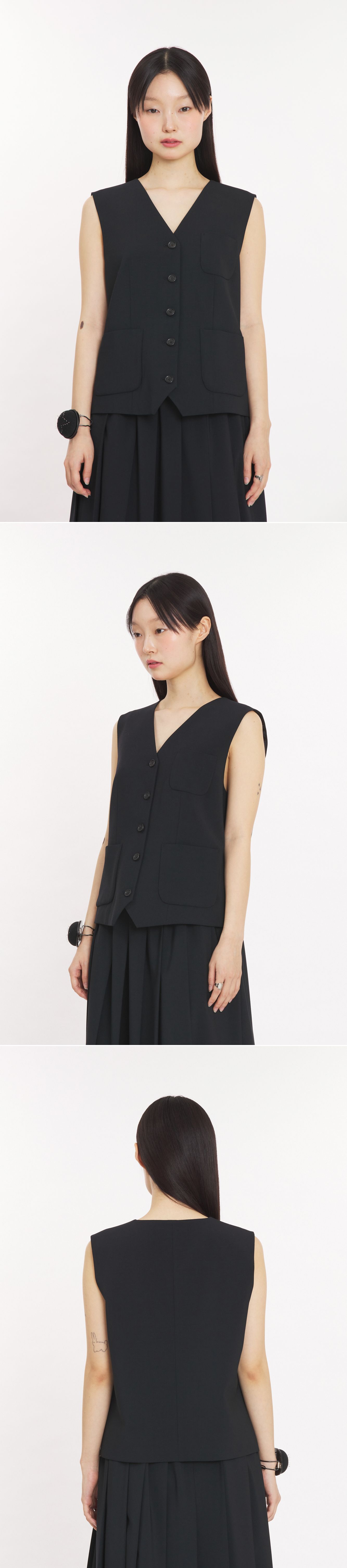 MOMMY VEST (BLACK) - 감도 깊은 취향 셀렉트샵 29CM
