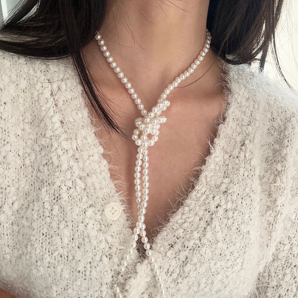 [925silver] 3way long pearl necklace - 감도 깊은 취향 셀렉트샵 29CM