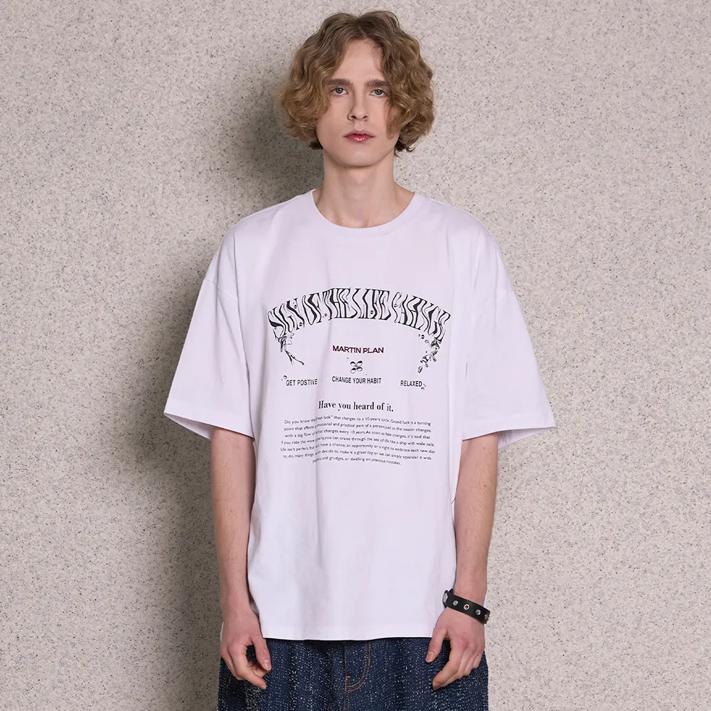 Blend Typo Half T - WHITE - 감도 깊은 취향 셀렉트샵 29CM