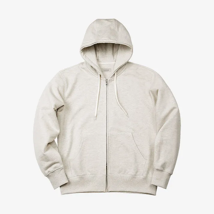2-Way Essential Sweat Hooded zip-up (Oatmeal Melange) - 감도 깊은 취향 셀렉트샵 29CM