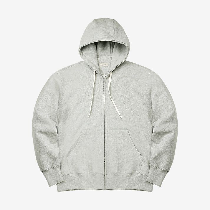 2-Way Essential Sweat Hooded zip-up (Melange Gray) - 감도 깊은 취향 셀렉트샵 29CM