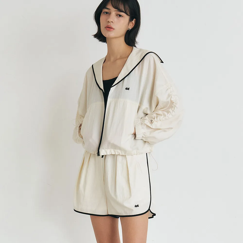 [24SS재입고] MIKA contrast binding track shorts_IVORY - 감도 깊은 취향 셀렉트샵 29CM