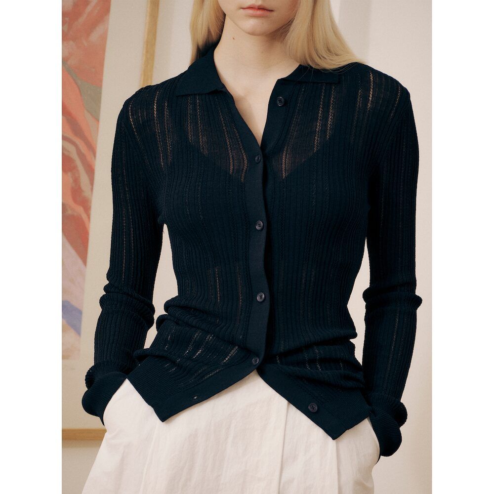 Skashi Slim Cardigan Navy (WE445AT75R) - 감도 깊은 취향 셀렉트샵 29CM