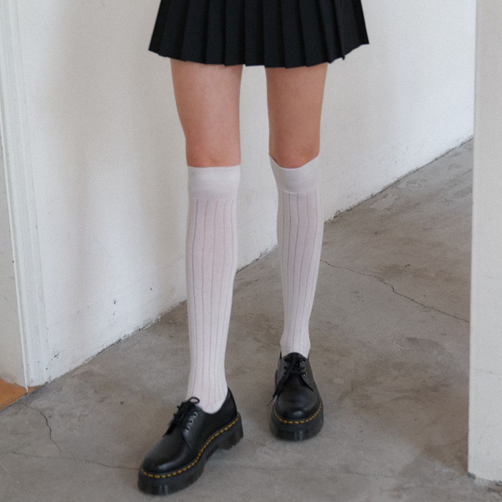 ribbed knee socks - 감도 깊은 취향 셀렉트샵 29CM