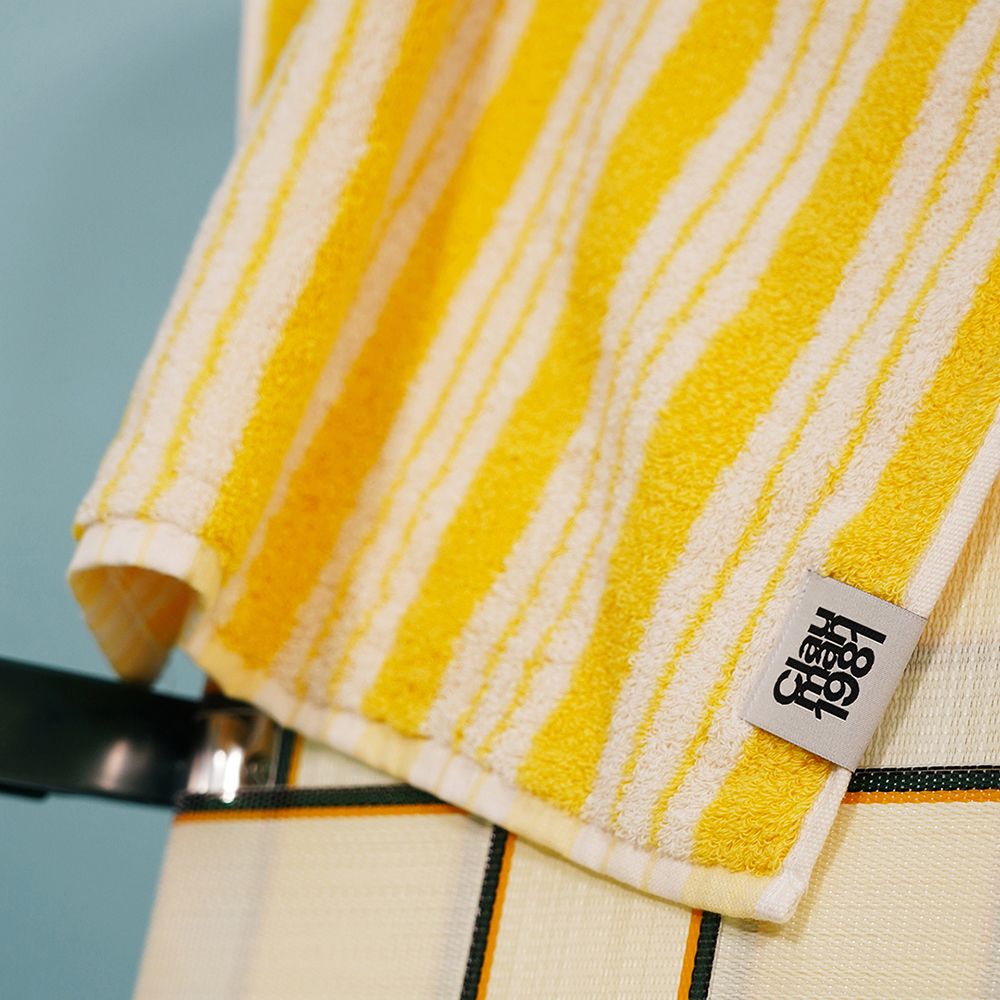 1P 오가닉 스트라이프 타월 - 투스칸옐로 - 감도 깊은 취향 셀렉트샵 29CM