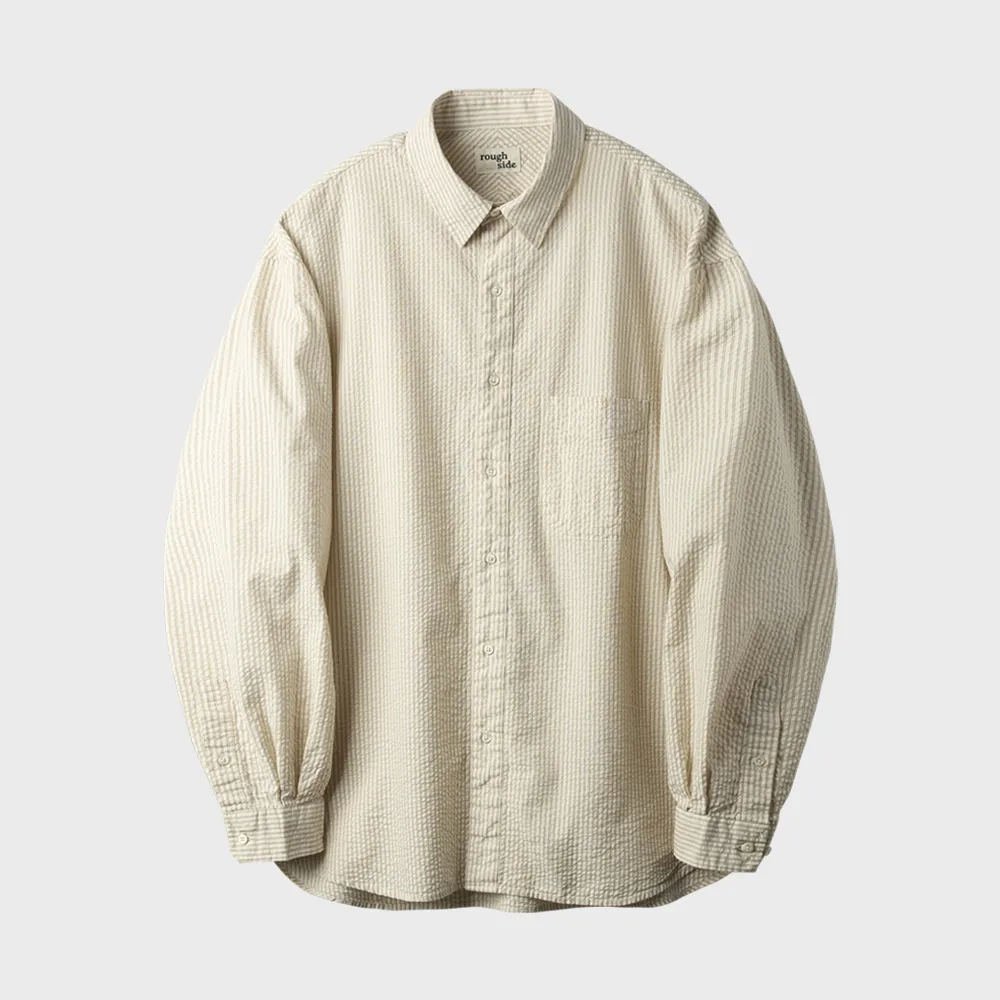 Shirring Shirt Beige Pin ST - 감도 깊은 취향 셀렉트샵 29CM
