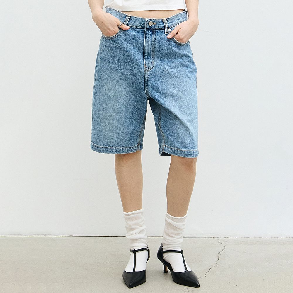 DENIM WIDE HALF PANTS_BLUE - 감도 깊은 취향 셀렉트샵 29CM