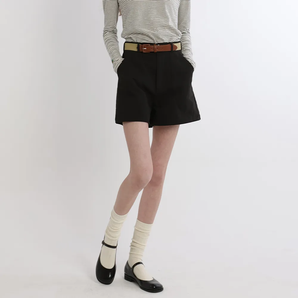 Washed Line Short_Belt set (Black) - 감도 깊은 취향 셀렉트샵 29CM