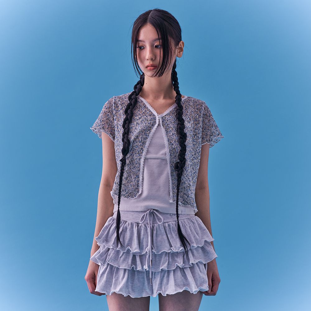 [NF] FRILL FLOWER HOOK CARDIGAN_(BLUE)_F24QB360 - 감도 깊은 취향 셀렉트샵 29CM