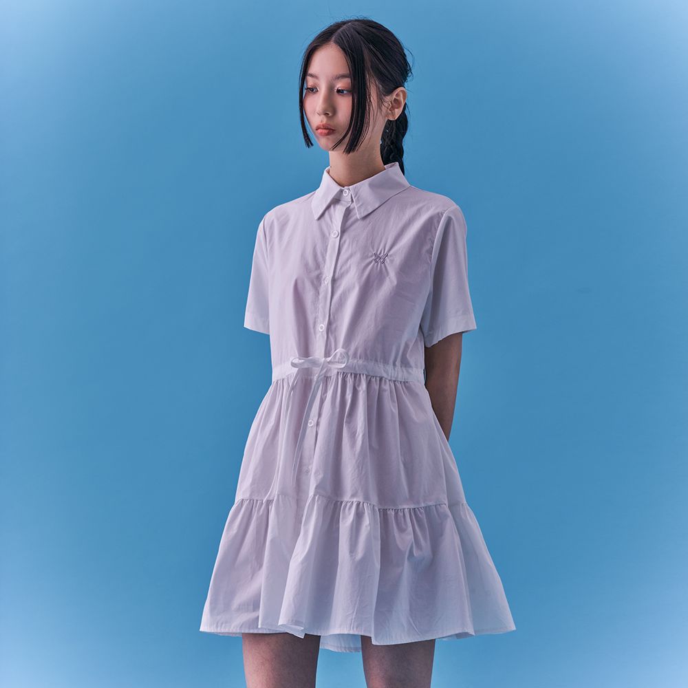 [NF] FLUFFY SHIRT ONE-PIECE_(WHITE)_F24QD388 - 감도 깊은 취향 셀렉트샵 29CM