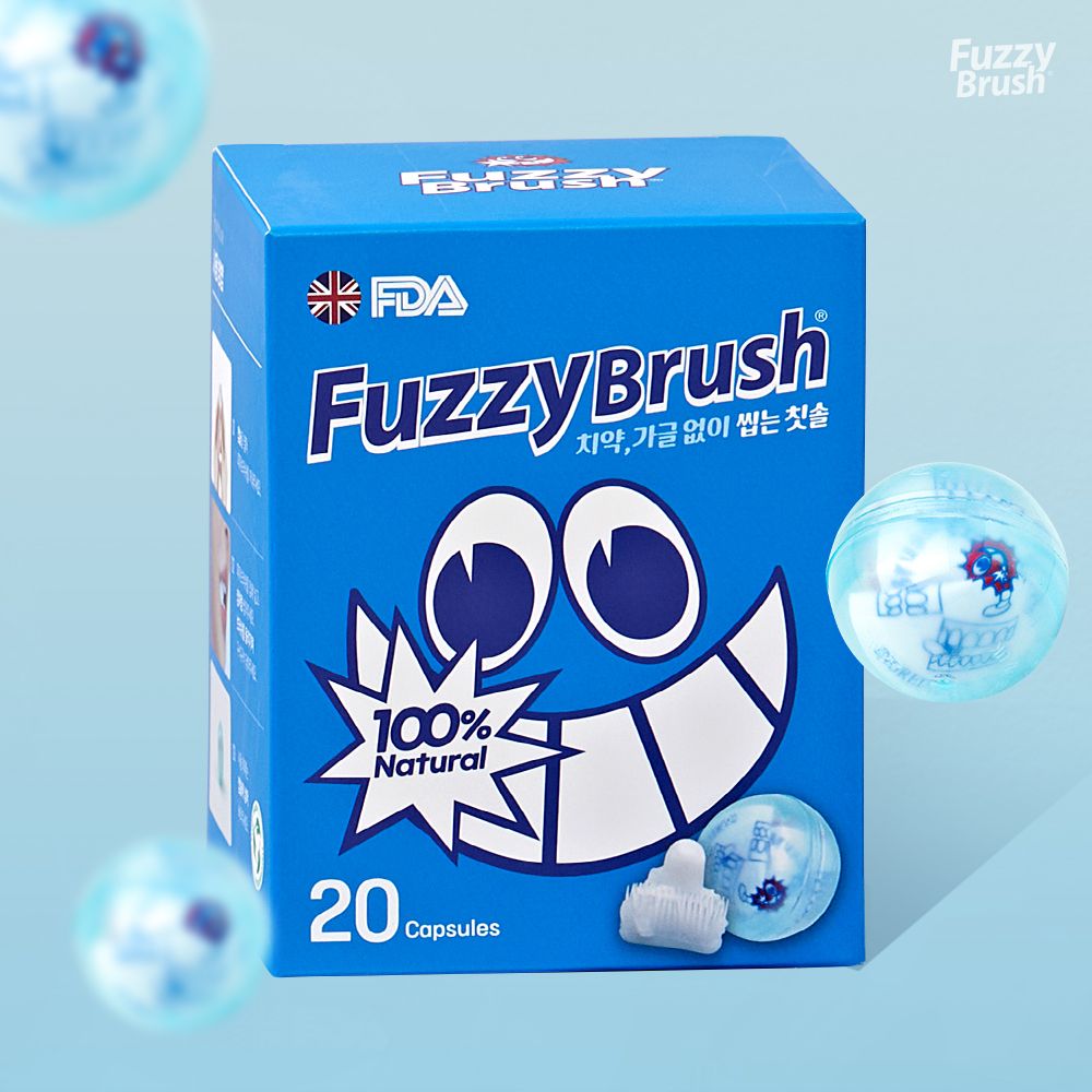 일회용 씹는 칫솔 퍼지브러쉬 20P (캡슐) - 감도 깊은 취향 셀렉트샵 29CM