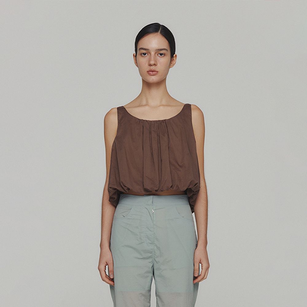 SHEER VOLUME CROP TOP (2COLORS) - 감도 깊은 취향 셀렉트샵 29CM