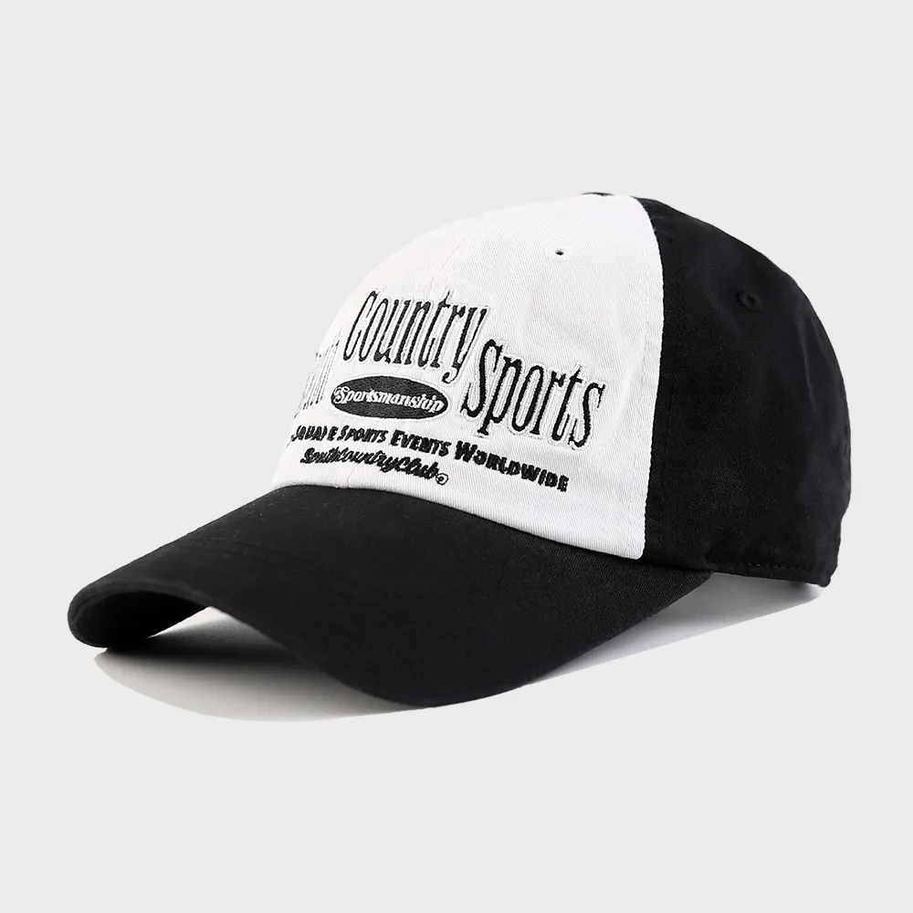 [ApexDesign] VINTAGE SPORTS CAP-BLACK/WHITE - 감도 깊은 취향 셀렉트샵 29CM