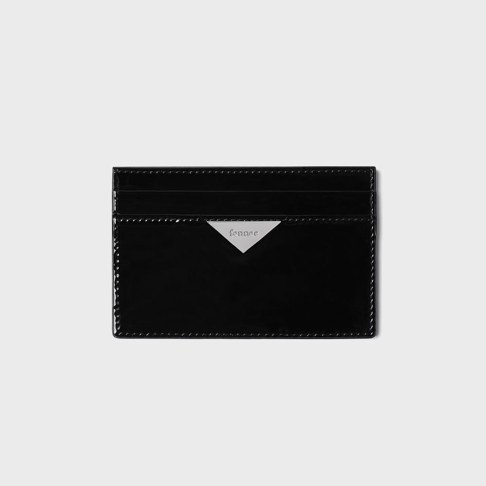 TRIANGLE SLIT CARD HOLDER - BLACK - 감도 깊은 취향 셀렉트샵 29CM