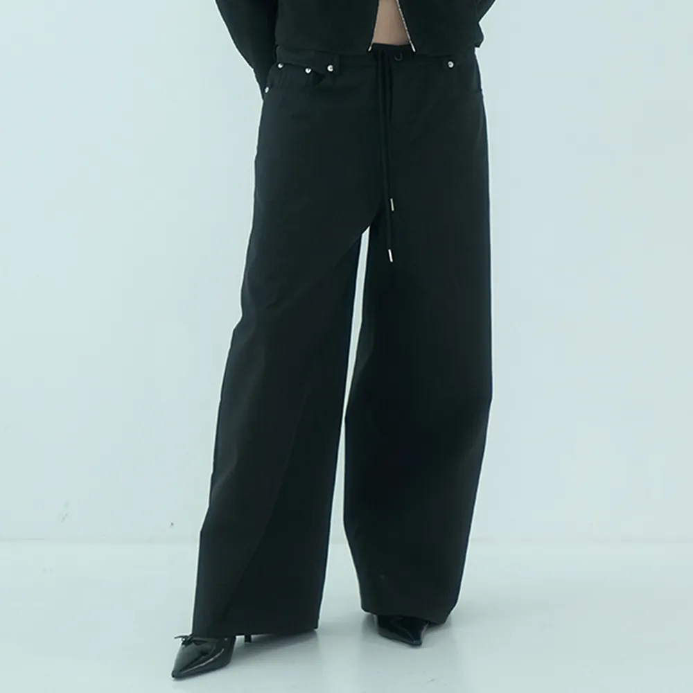 wave string pants(black) - 감도 깊은 취향 셀렉트샵 29CM