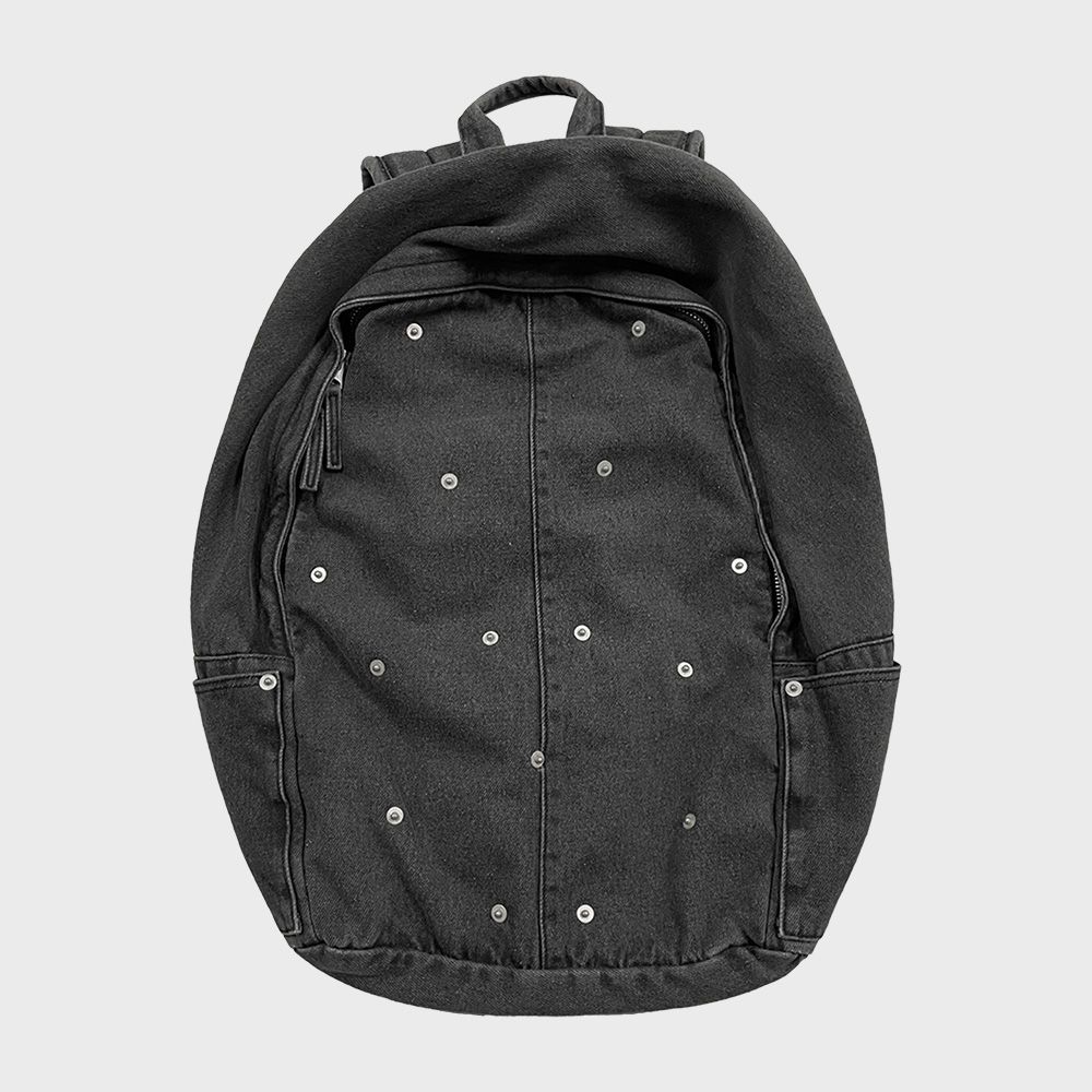 TCM rivet denim backpack (black) - 감도 깊은 취향 셀렉트샵 29CM