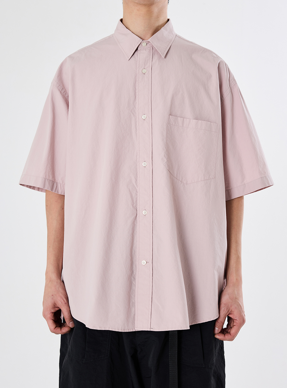 [SS24]UNIFORM HALF SHIRT / PALE PINK - 감도 깊은 취향 셀렉트샵 29CM