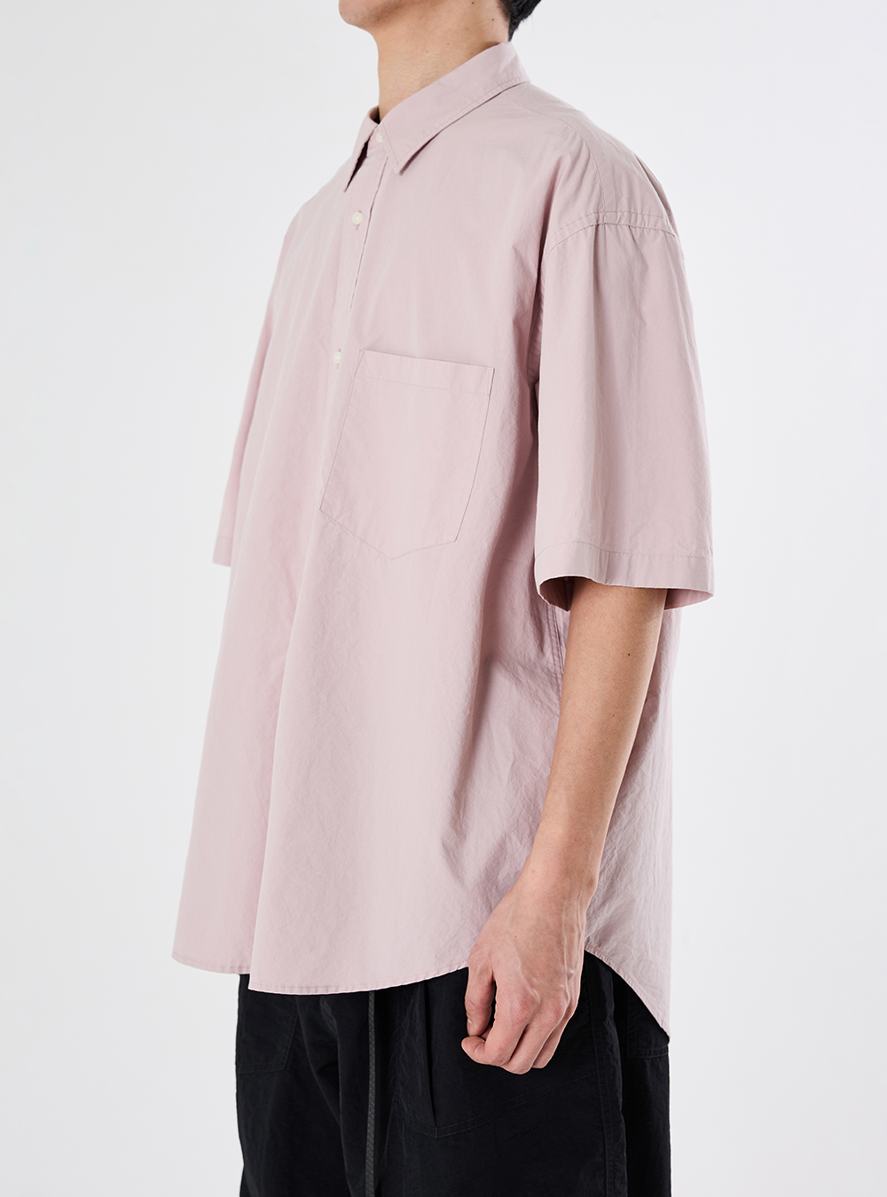 [SS24]UNIFORM HALF SHIRT / PALE PINK - 감도 깊은 취향 셀렉트샵 29CM