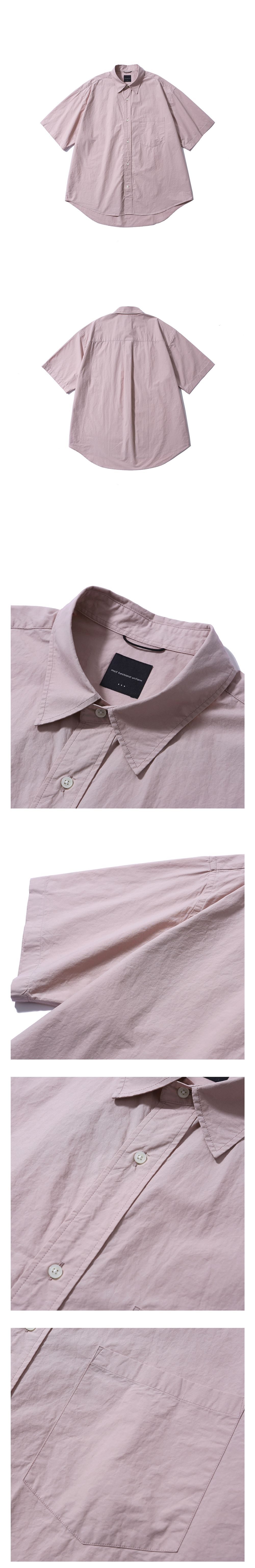 [SS24]UNIFORM HALF SHIRT / PALE PINK - 감도 깊은 취향 셀렉트샵 29CM