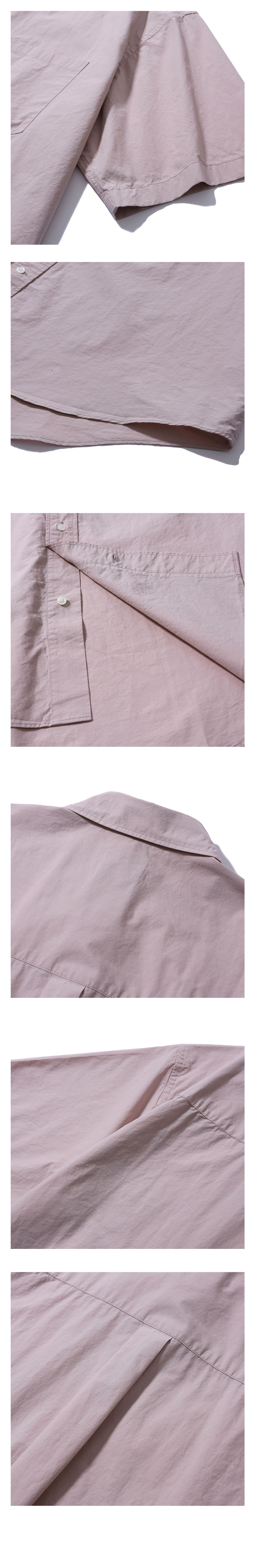 [SS24]UNIFORM HALF SHIRT / PALE PINK - 감도 깊은 취향 셀렉트샵 29CM