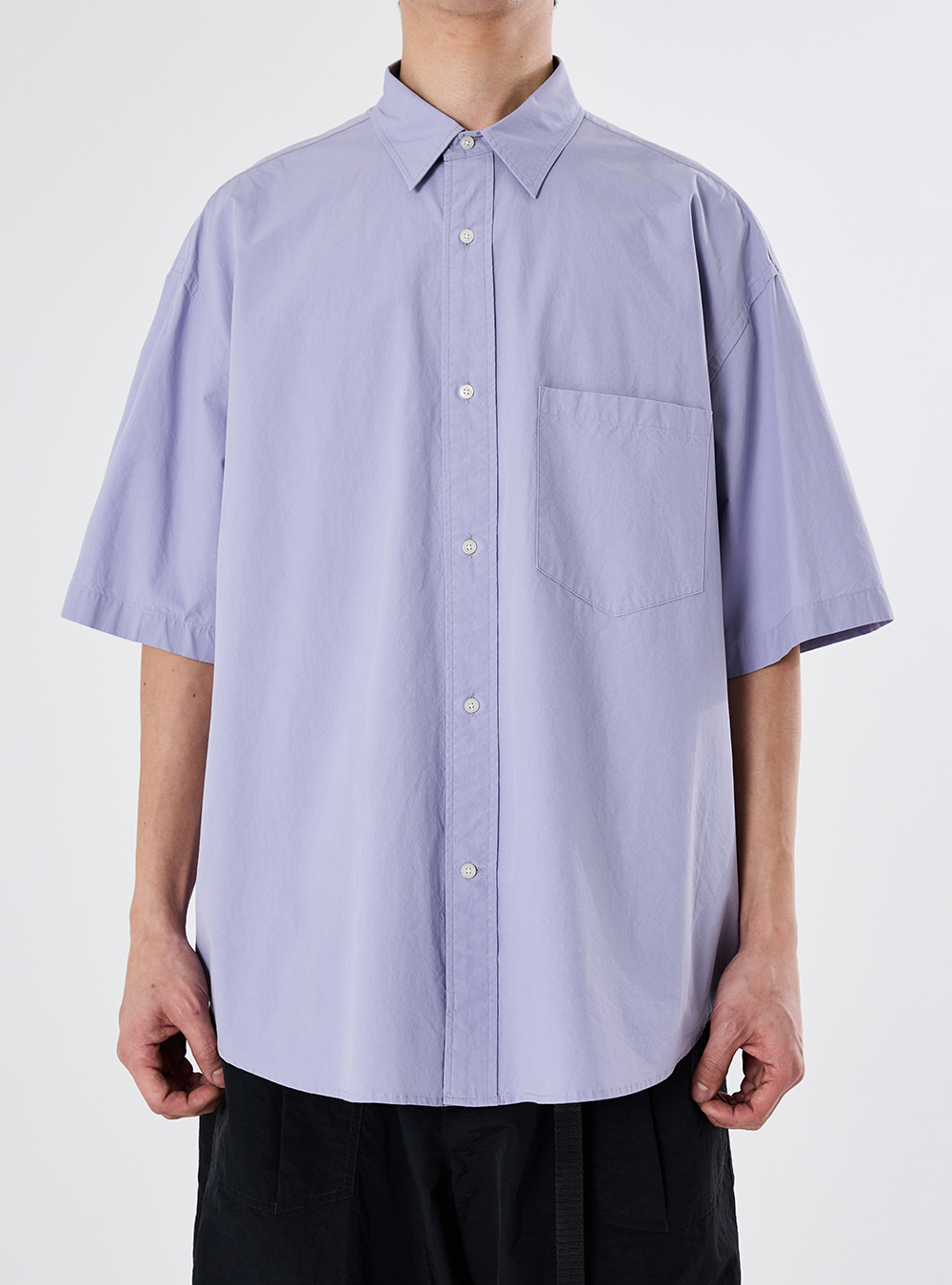 [SS24]UNIFORM HALF SHIRT / LAVENDER - 감도 깊은 취향 셀렉트샵 29CM