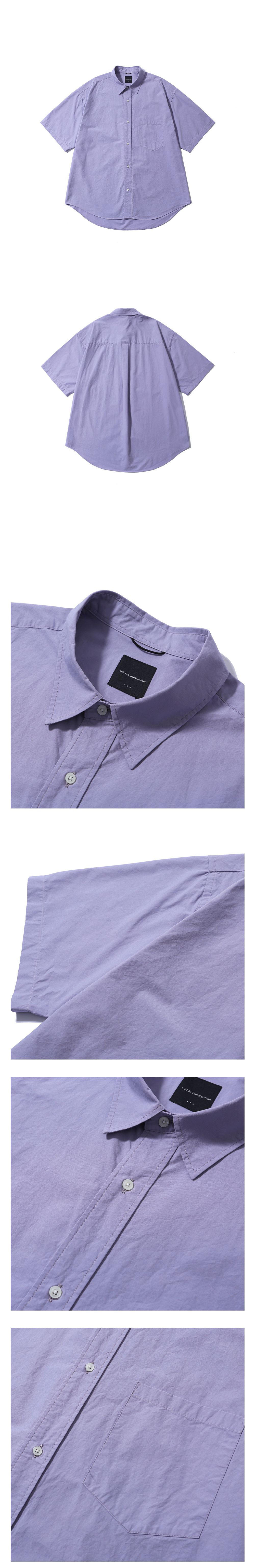 [SS24]UNIFORM HALF SHIRT / LAVENDER - 감도 깊은 취향 셀렉트샵 29CM