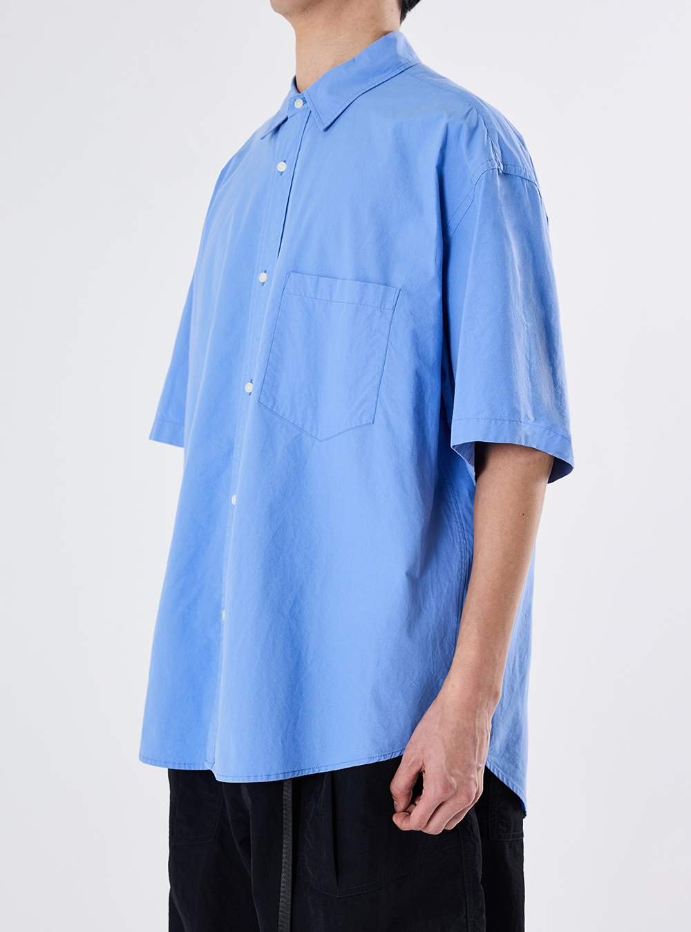 [SS24]UNIFORM HALF SHIRT / CORNFLOWER BLUE - 감도 깊은 취향 셀렉트샵 29CM