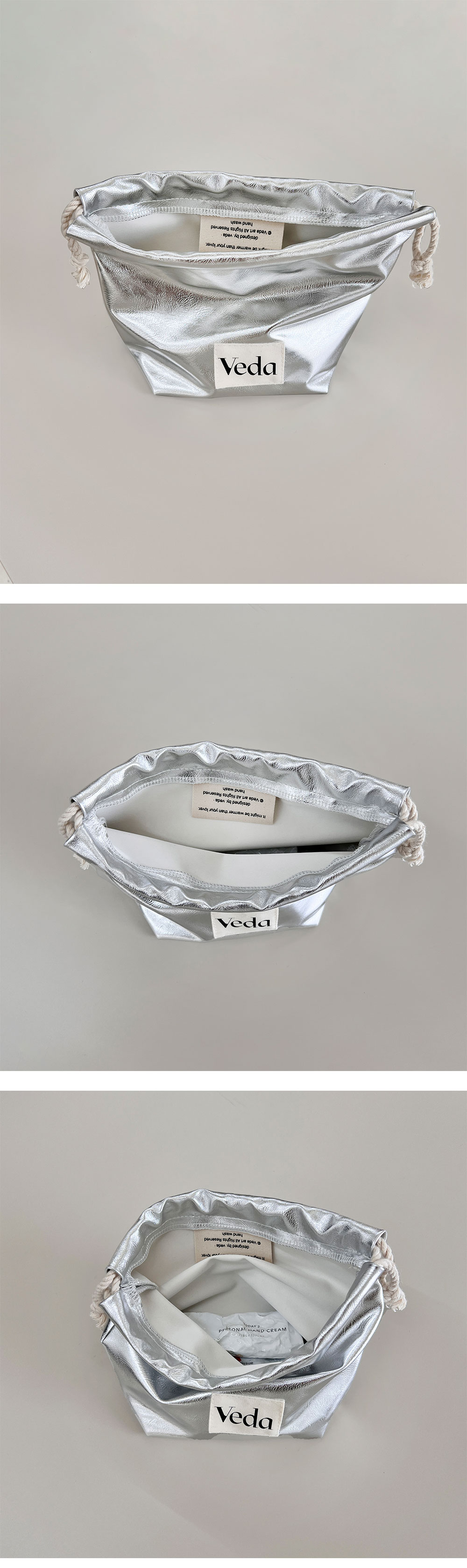 베다 실버 조리개 파우치_String Pouch_silver - 감도 깊은 취향 셀렉트샵 29CM