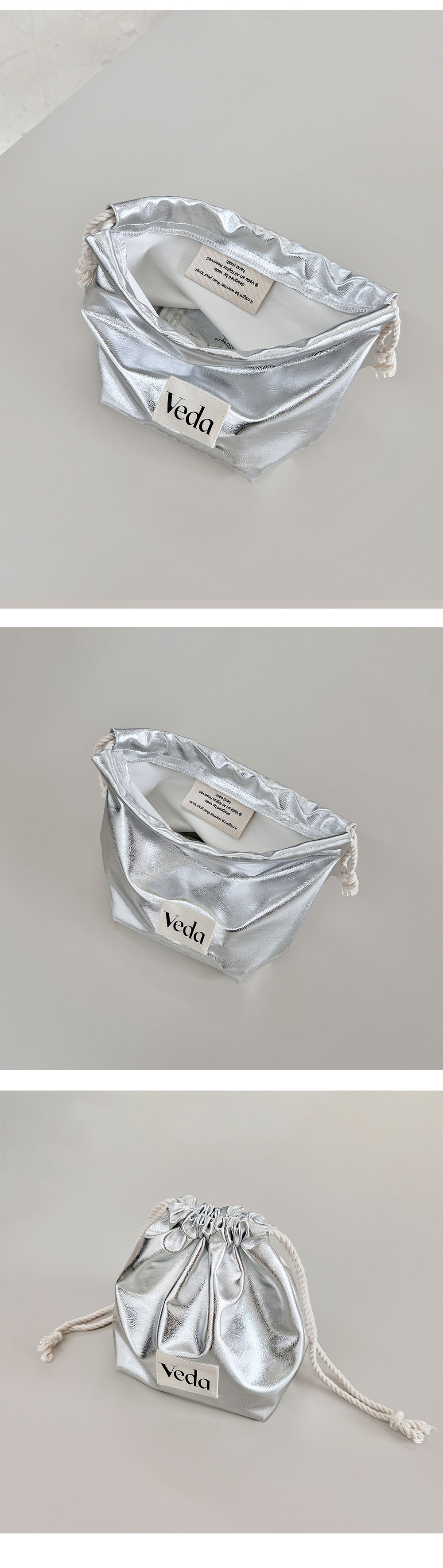 베다 실버 조리개 파우치_String Pouch_silver - 감도 깊은 취향 셀렉트샵 29CM