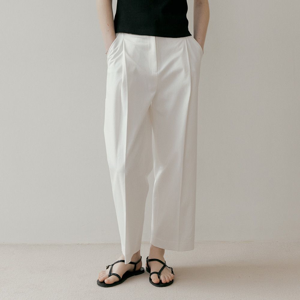 BIG POCKET COTTON SLACKS - Ivory - 감도 깊은 취향 셀렉트샵 29CM