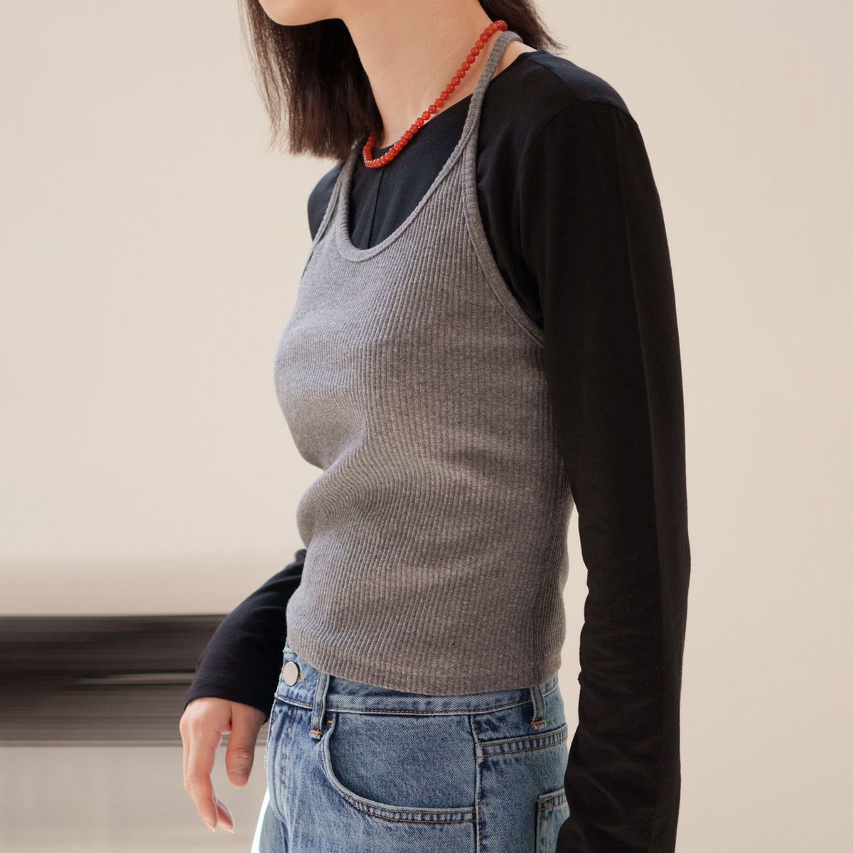 Cotton halter neck bustier (4color) - 감도 깊은 취향 셀렉트샵 29CM