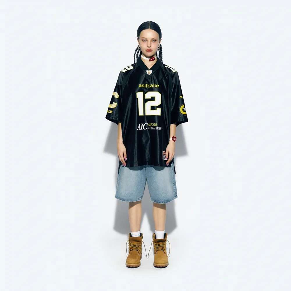 CALIE FOOTBALL JERSEY BLACK - 감도 깊은 취향 셀렉트샵 29CM
