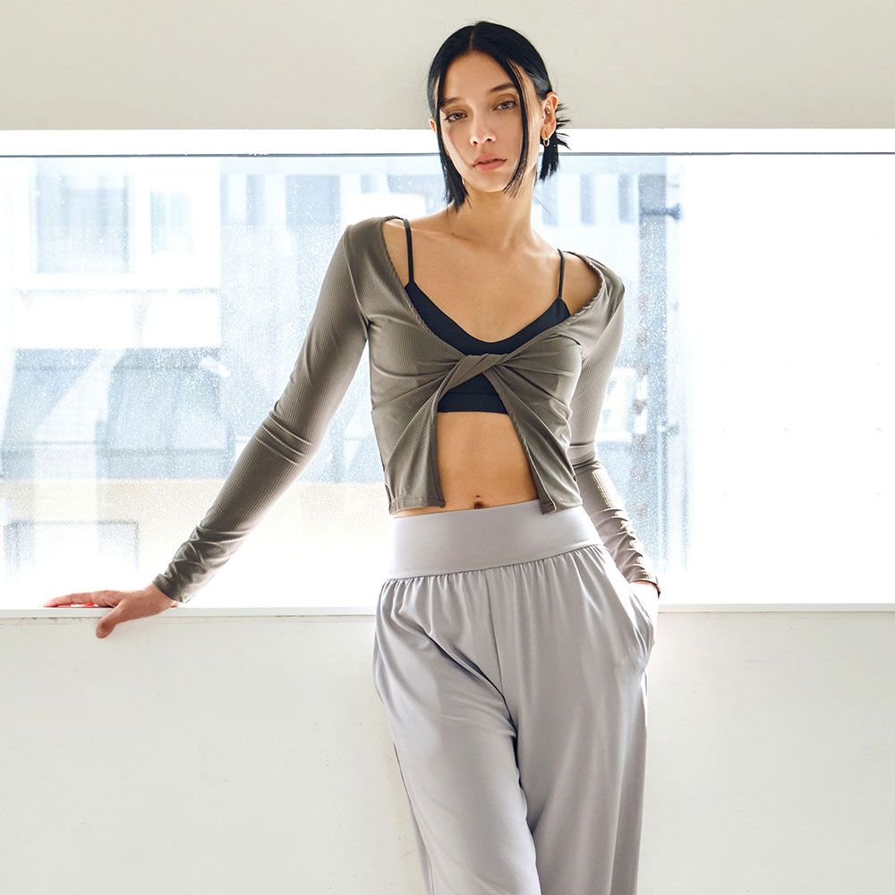 여성 요가복 DEVI-T0106-브라운 필라테스 글로우 트위스트 커버업 - 감도 깊은 취향 셀렉트샵 29CM