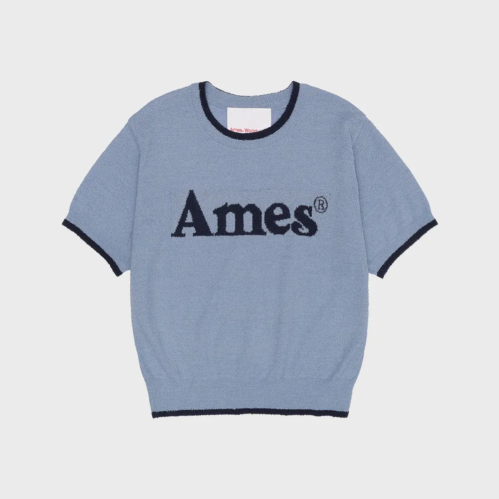 BASIC LOGO KNIT BLUE (AM2EMUK601A) - 감도 깊은 취향 셀렉트샵 29CM