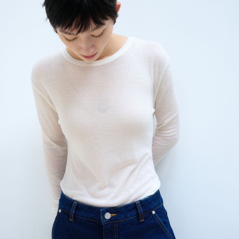 TENCEL LONG SLEEVE TEE (IVORY) - 감도 깊은 취향 셀렉트샵 29CM