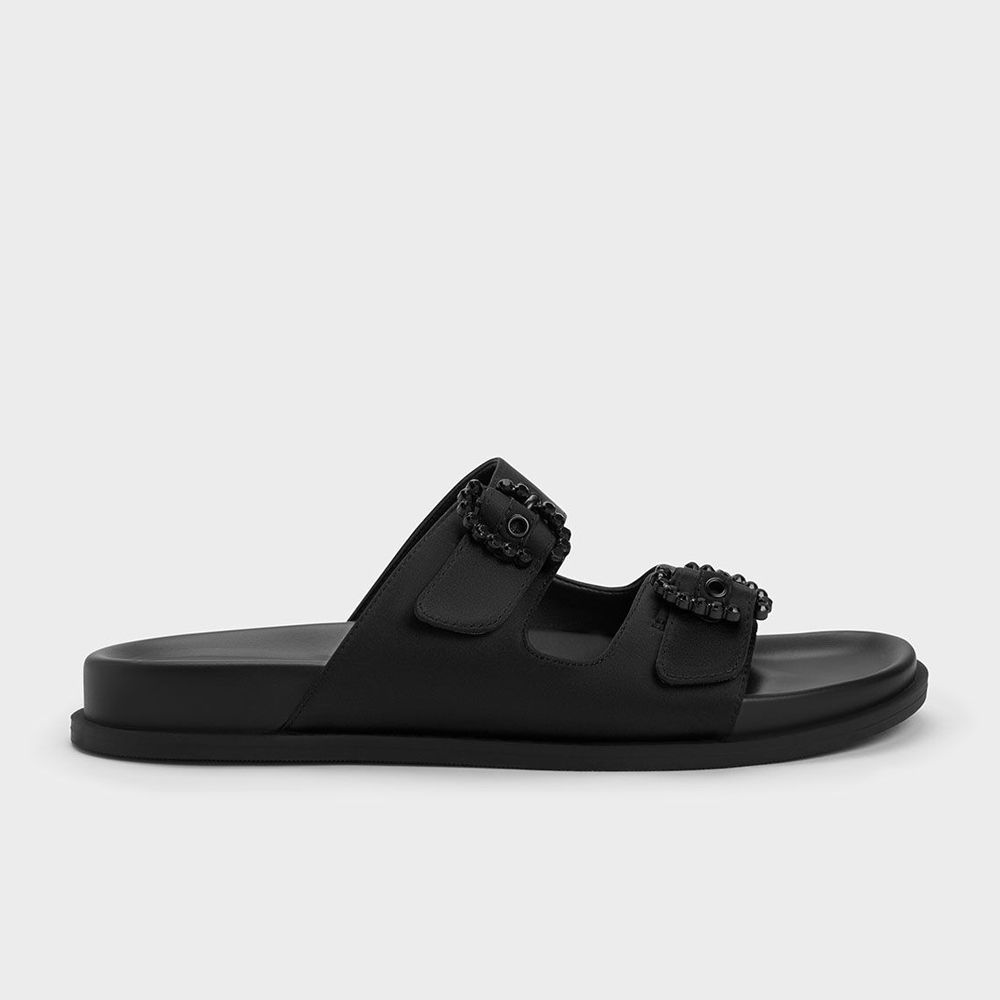 엠벨리쉬드 버클 리사이클 폴리에스터 샌들 - 블랙 CK1-71720050 - 감도 깊은 취향 셀렉트샵 29CM