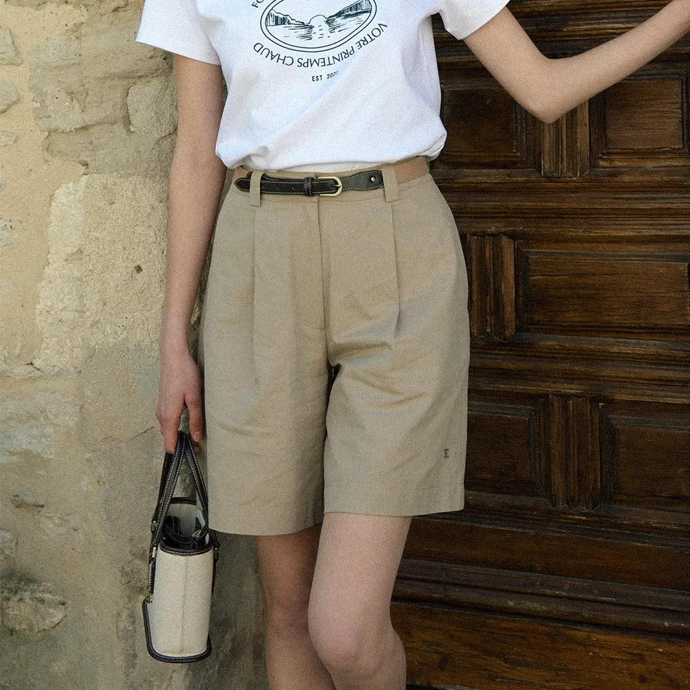 COTTON BERMUDA PANT [BEIGE] - 감도 깊은 취향 셀렉트샵 29CM