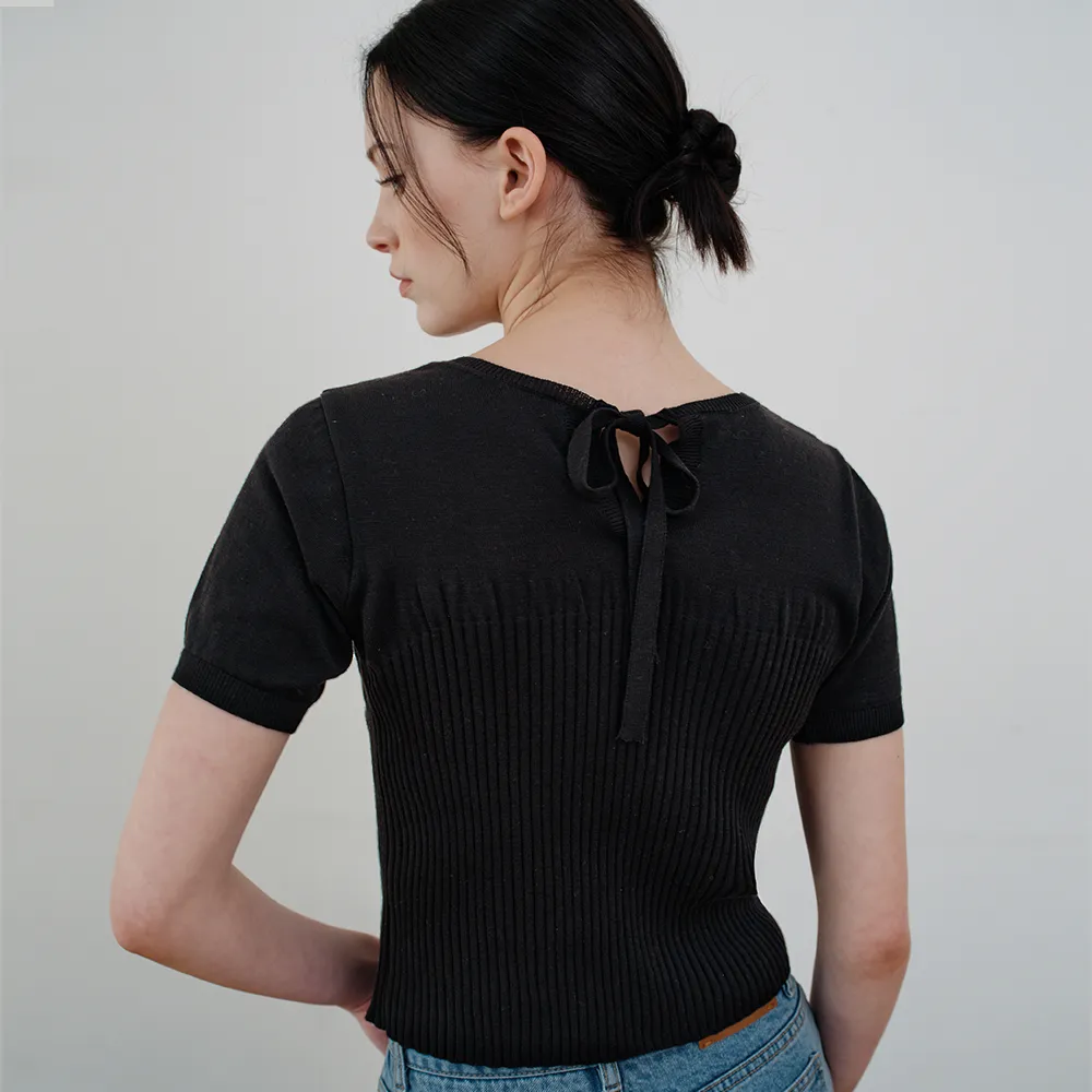 comos 1119 bustier structure knit (black) - 감도 깊은 취향 셀렉트샵 29CM