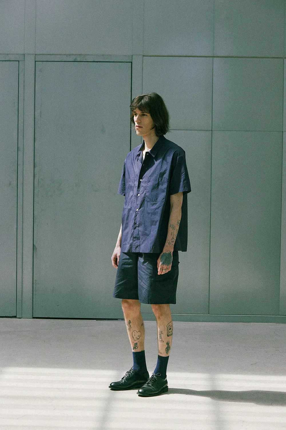 TF2-SH01 트윈포켓 반팔셔츠 - 네이비 - 감도 깊은 취향 셀렉트샵 29CM