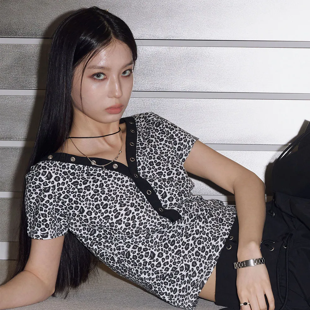 Metal Snap Half Top (LEOPARD) - 감도 깊은 취향 셀렉트샵 29CM
