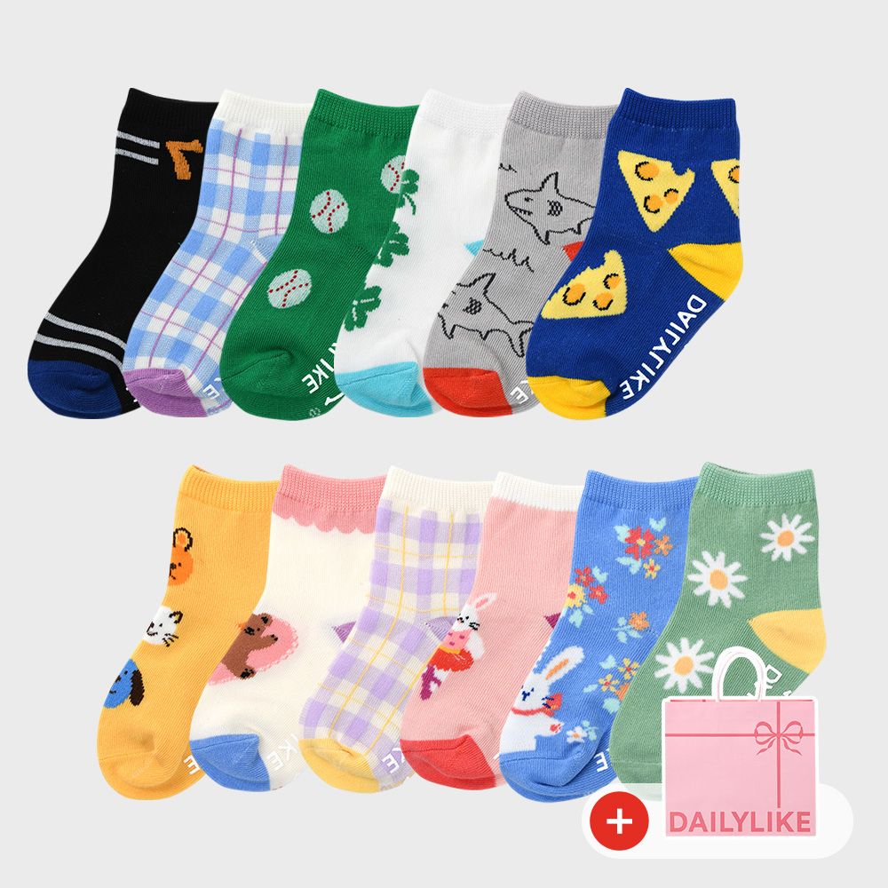 [KIDS] 데일리 키즈 삭스 6P 세트 S/M/L/XL (05-06) - 감도 깊은 취향 셀렉트샵 29CM