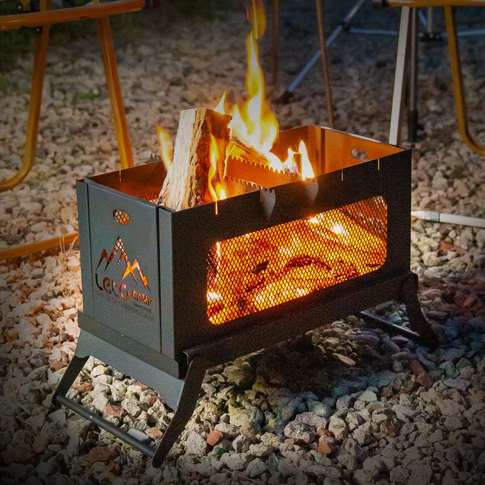 레토 감성 불멍 캠핑 화로대 접이식 스퀘어 바베큐그릴 화롯대 LCP-FS04 - 감도 깊은 취향 셀렉트샵 29CM