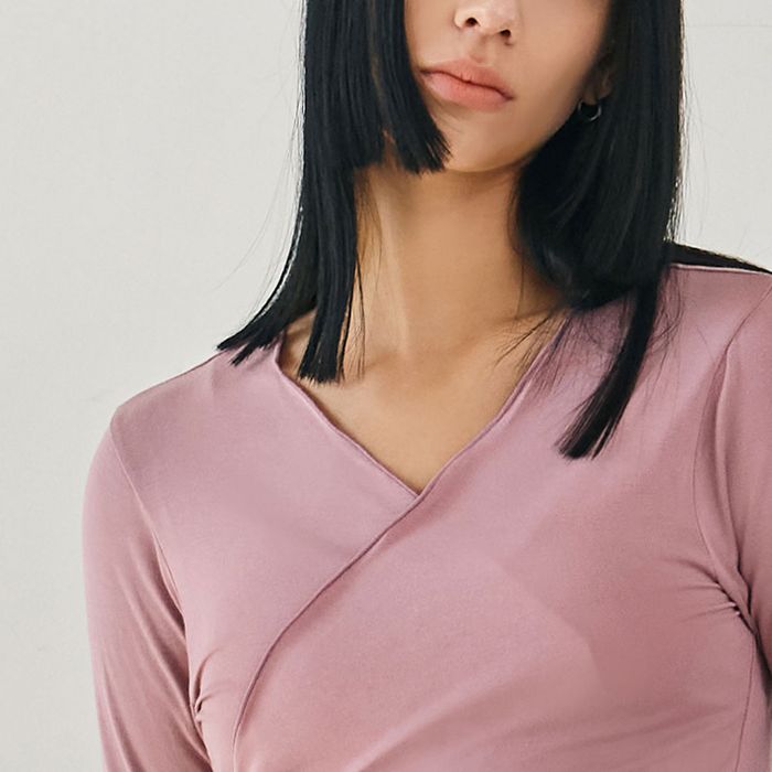 여성 요가복 DEVI-O0017-스모크로즈 필라테스 트리플 트위스트 롱 가디건 - 감도 깊은 취향 셀렉트샵 29CM