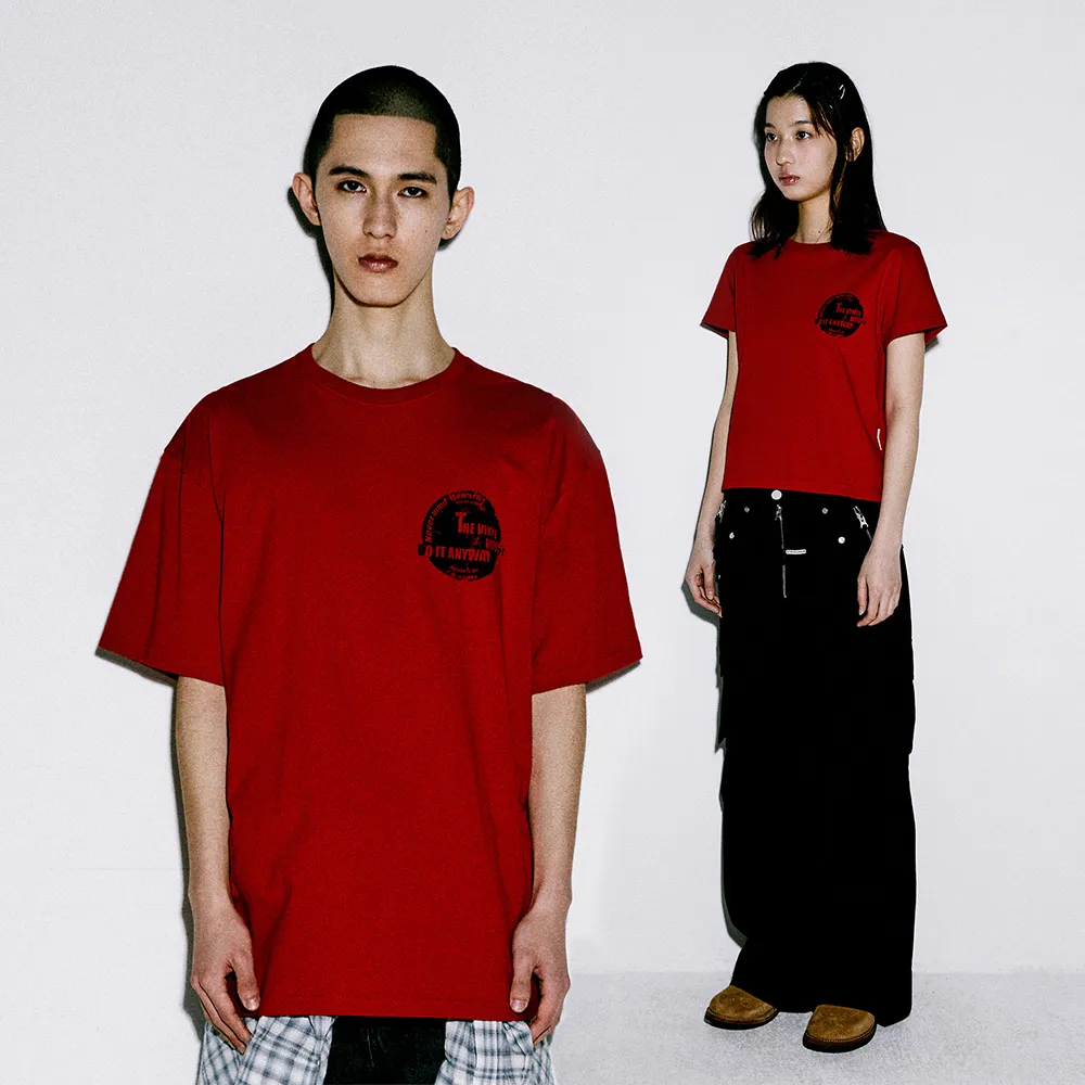 VINYL RECORD TEE RED (VH2EMUT505A) - 감도 깊은 취향 셀렉트샵 29CM