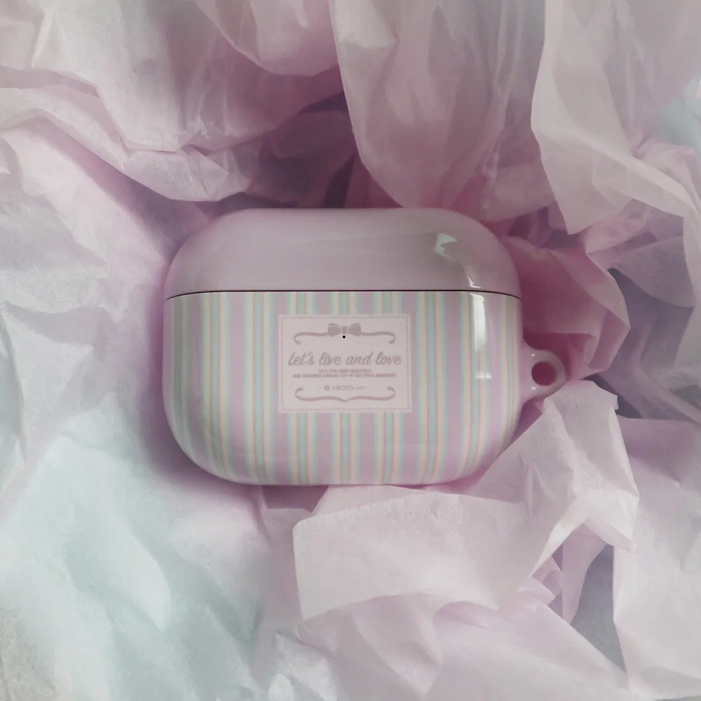 Pajamas airpods case - pink. (glossy hard case) - 감도 깊은 취향 셀렉트샵 29CM