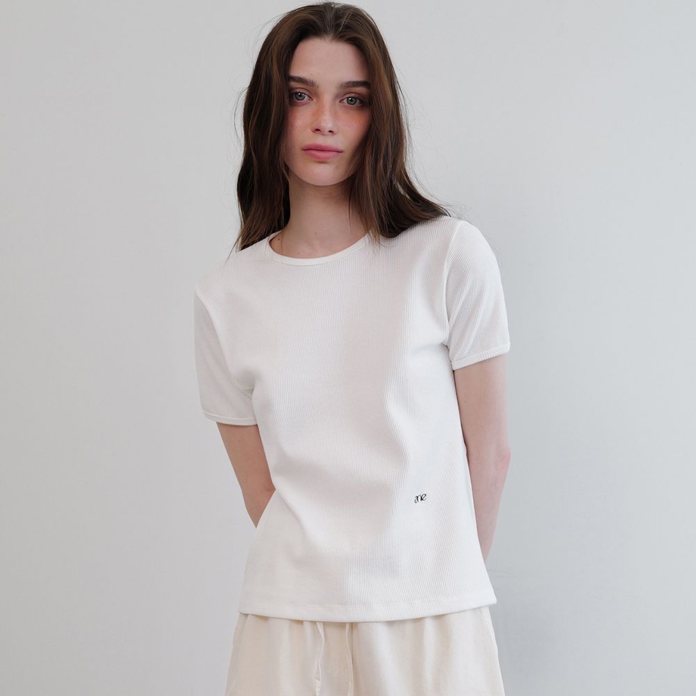 Noah waffle t-shirt (white) - 감도 깊은 취향 셀렉트샵 29CM