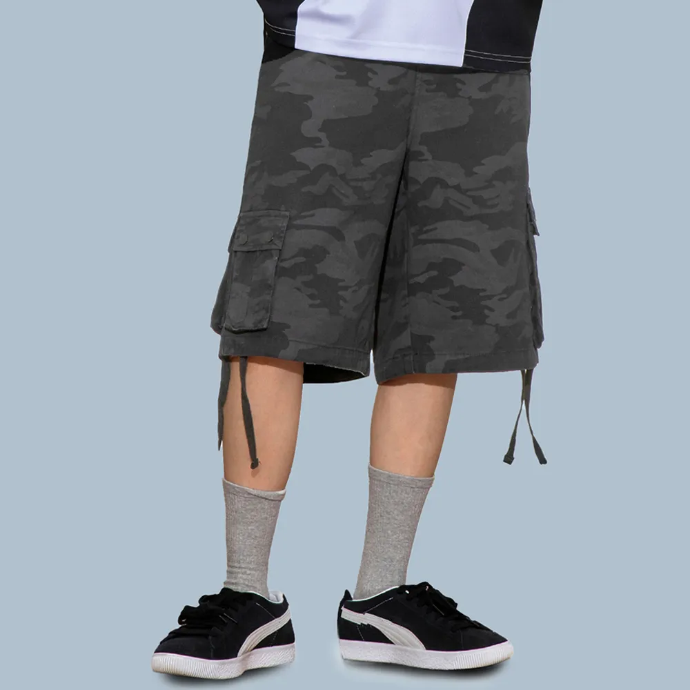 XP203 카모 멀티포켓 스트랩 코튼 쇼츠 (BLACK CAMO) - 감도 깊은 취향 셀렉트샵 29CM